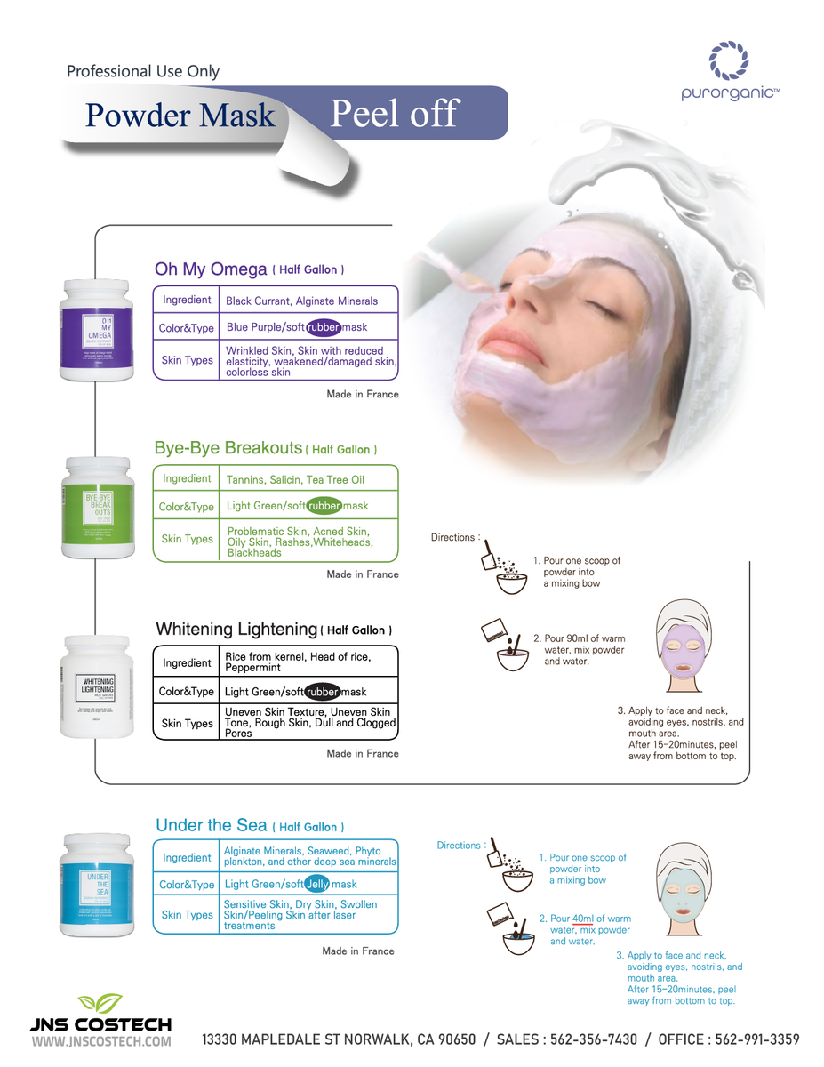 Powder Peel-off Mask - Whitening Lightening – JNS Costech