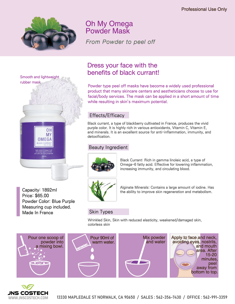 Powder Peel-off Mask - Oh My Omega – JNS Costech