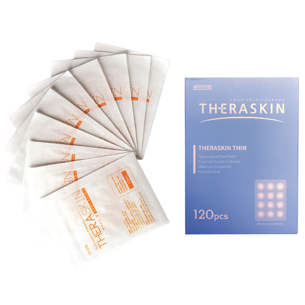 Hydrocolloid Acne Spot Treatment Pimple Patches by Theraskin (10mm ...